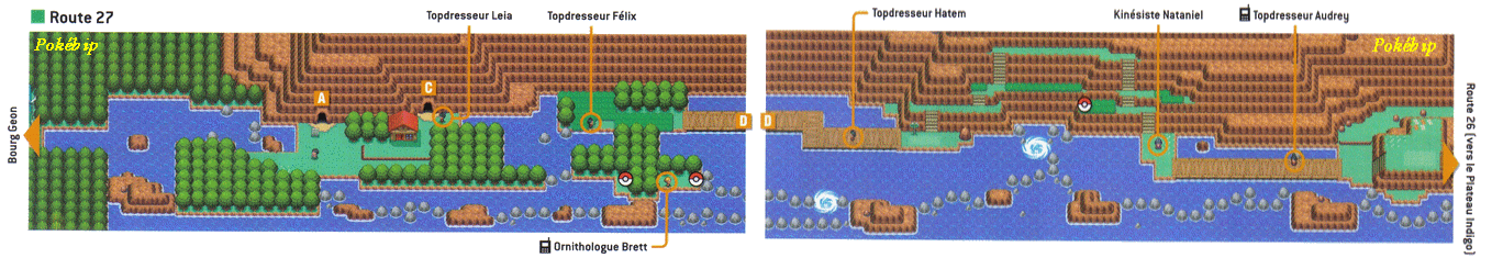 Pokémon Or HeartGold et Argent SoulSilver > Guide des Lieux > Route 27 ...