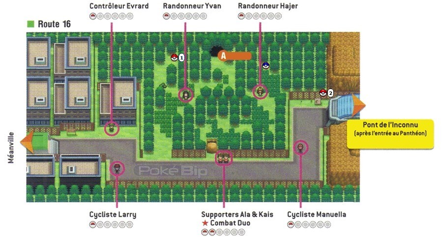 Pokémon Noir 2 et Blanc 2 > Guide des Lieux > Route 16 - Pokébip.com