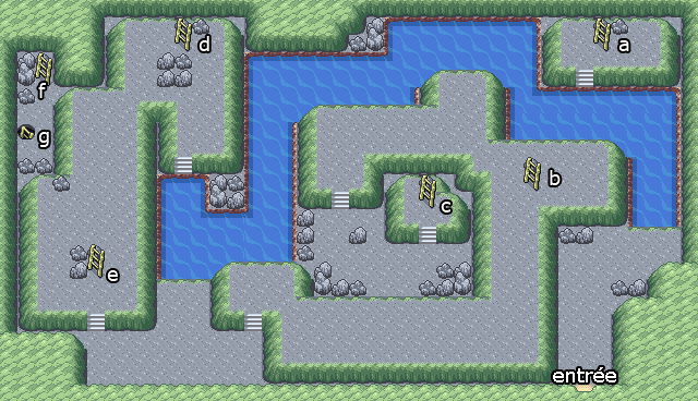 Pokémon Rouge Feu et Vert Feuille > Guide des Lieux > Caverne Azurée ...